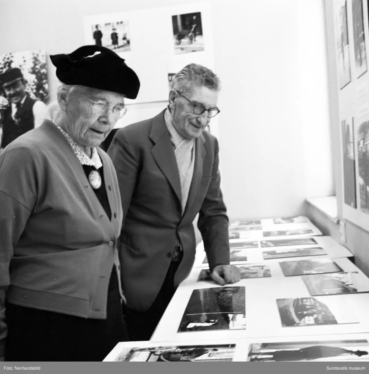 Utställningen "Gamla Sundsvall" på Sundsvalls museum. Fotograferat för ...
