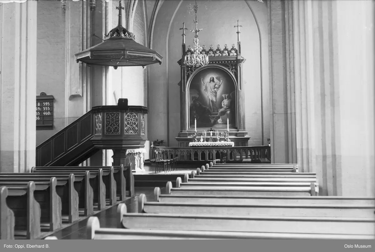 Vestre Aker kirke. - Oslo Museum / DigitaltMuseum