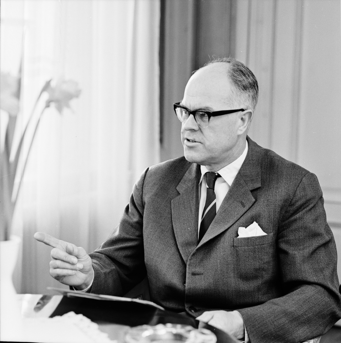 Professor Bror Rexed, Uppsala 1962 - Upplandsmuseet / DigitaltMuseum