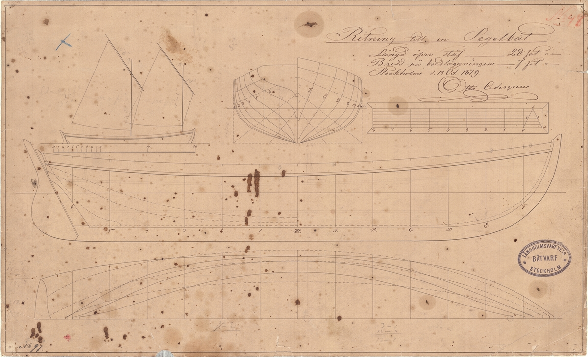 Ritning - Sjöhistoriska museet / DigitaltMuseum