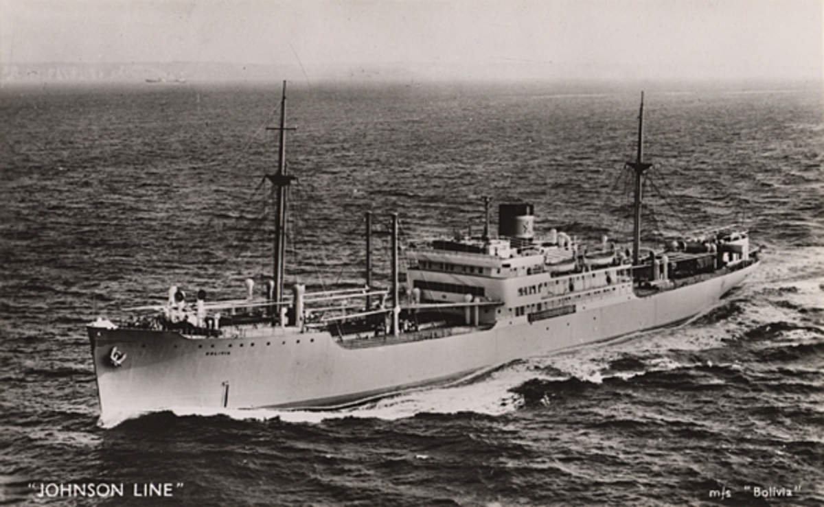 JOHNSON LINE M/S BOLIVIA - Sjöhistoriska museet / DigitaltMuseum