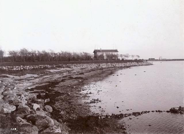 Strandpaviljongen. Linjen. - Landskrona museum / DigitaltMuseum