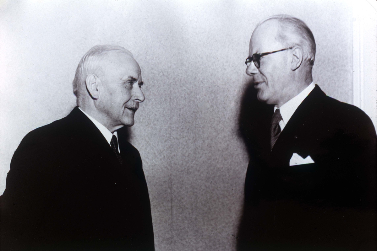 John H Eriksson och Direktör Nyström - Västerås Stadsarkiv / DigitaltMuseum