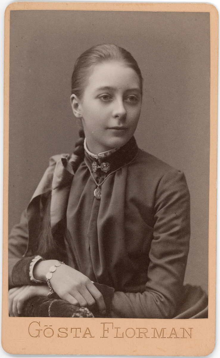 Kabinettsfotografi - Agnes Lundgren, Stockholm 1886 - Upplandsmuseet ...