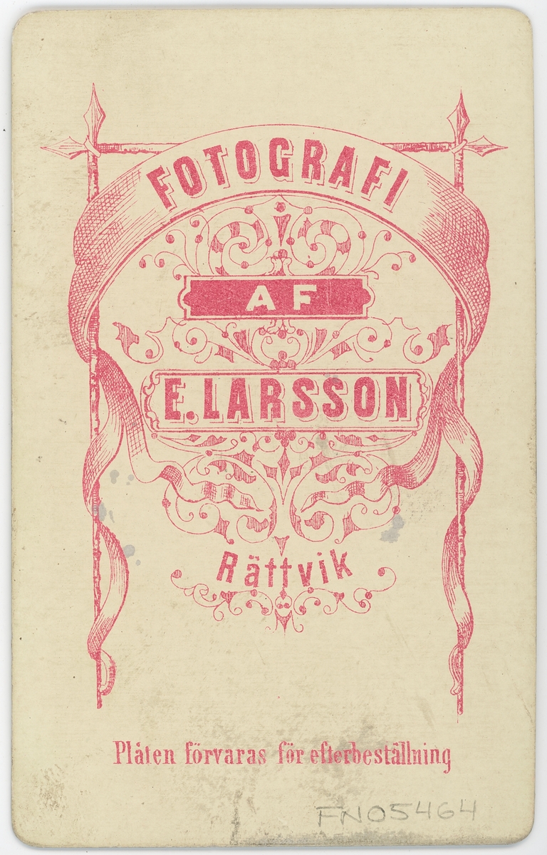 Kabinettsfotografi - Maria Nyman, Rättvik - Upplandsmuseet / DigitaltMuseum