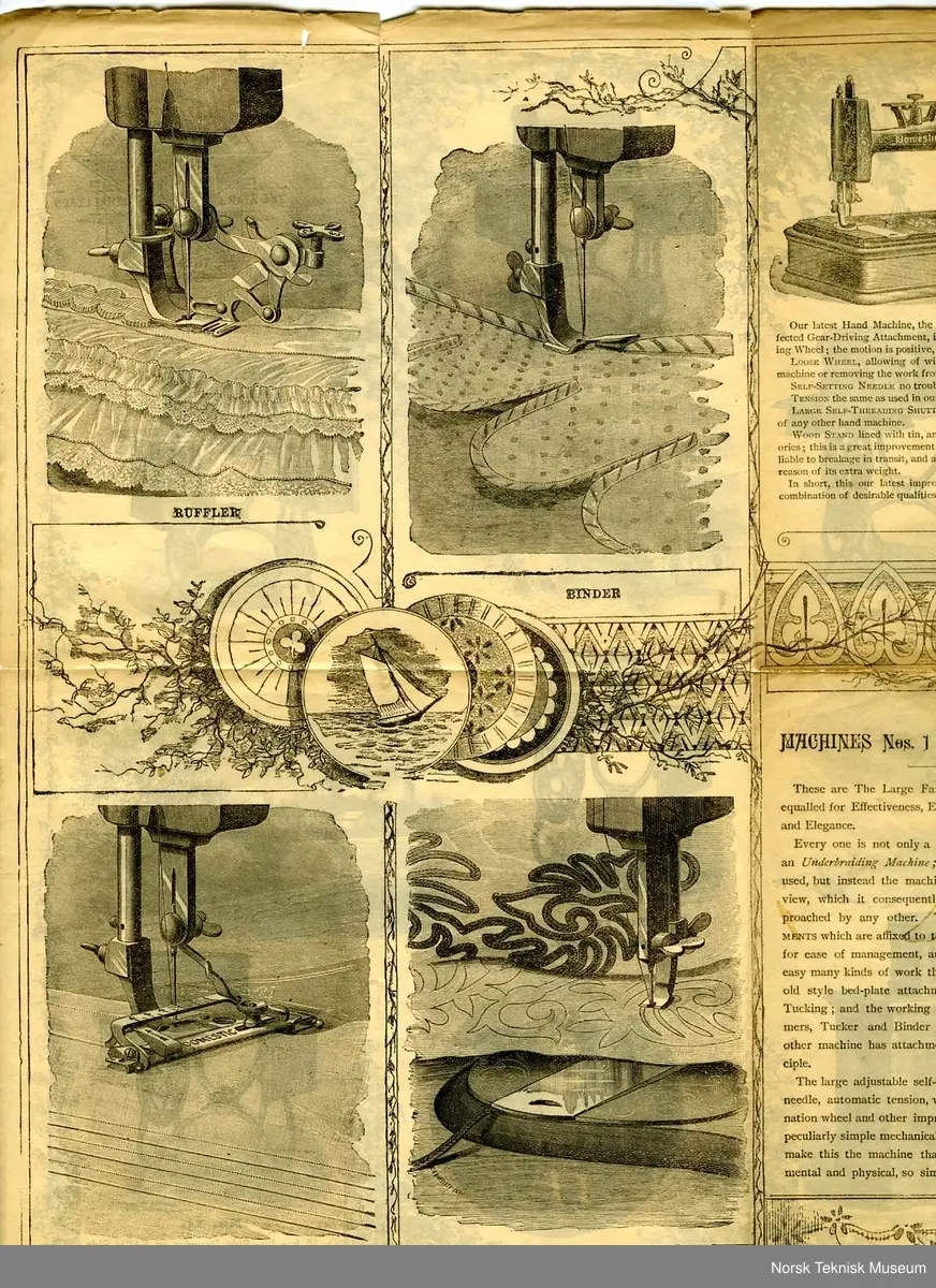 Reklame, New American Sewing Machine - Norsk Teknisk Museum ...