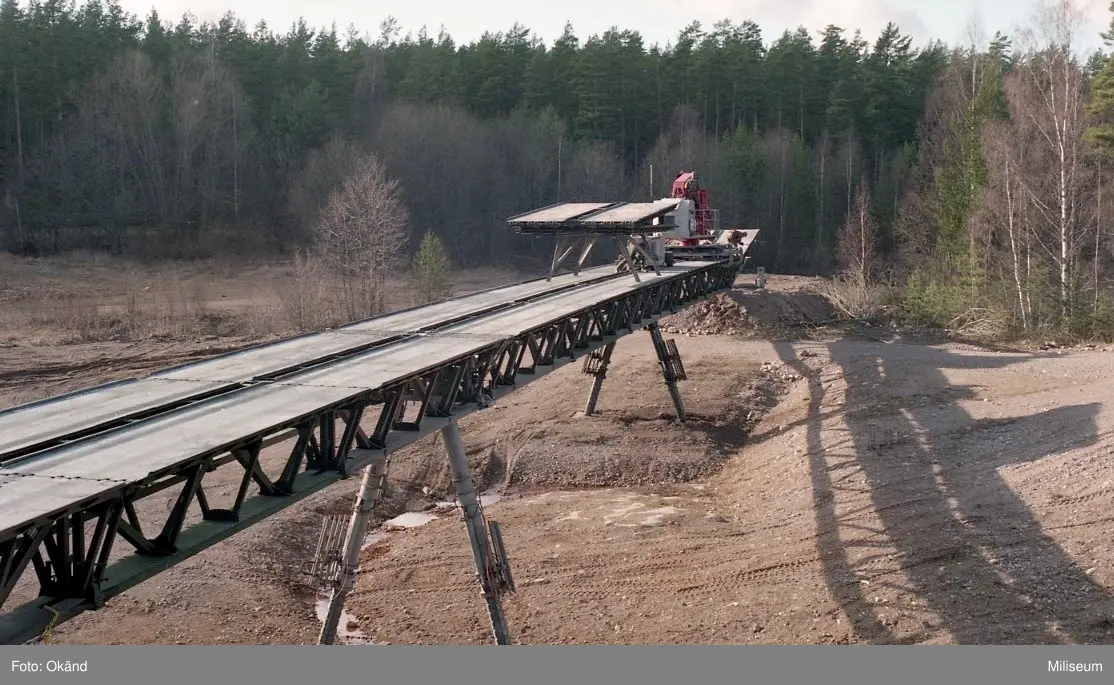 Byggnation av Krigsbro 6 (KB 6). - Miliseum / DigitaltMuseum