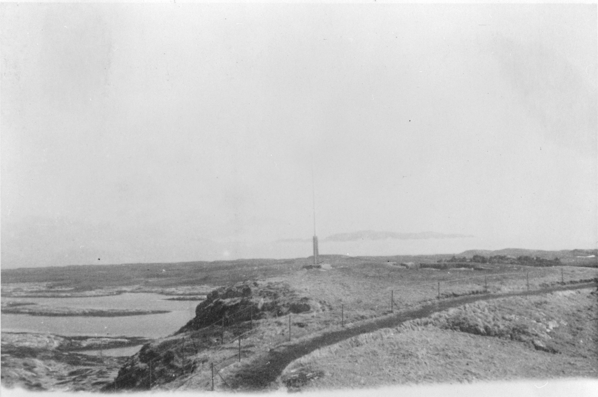 Mast på Tarva under 2. verdenskrig - Museet kystens arv / DigitaltMuseum