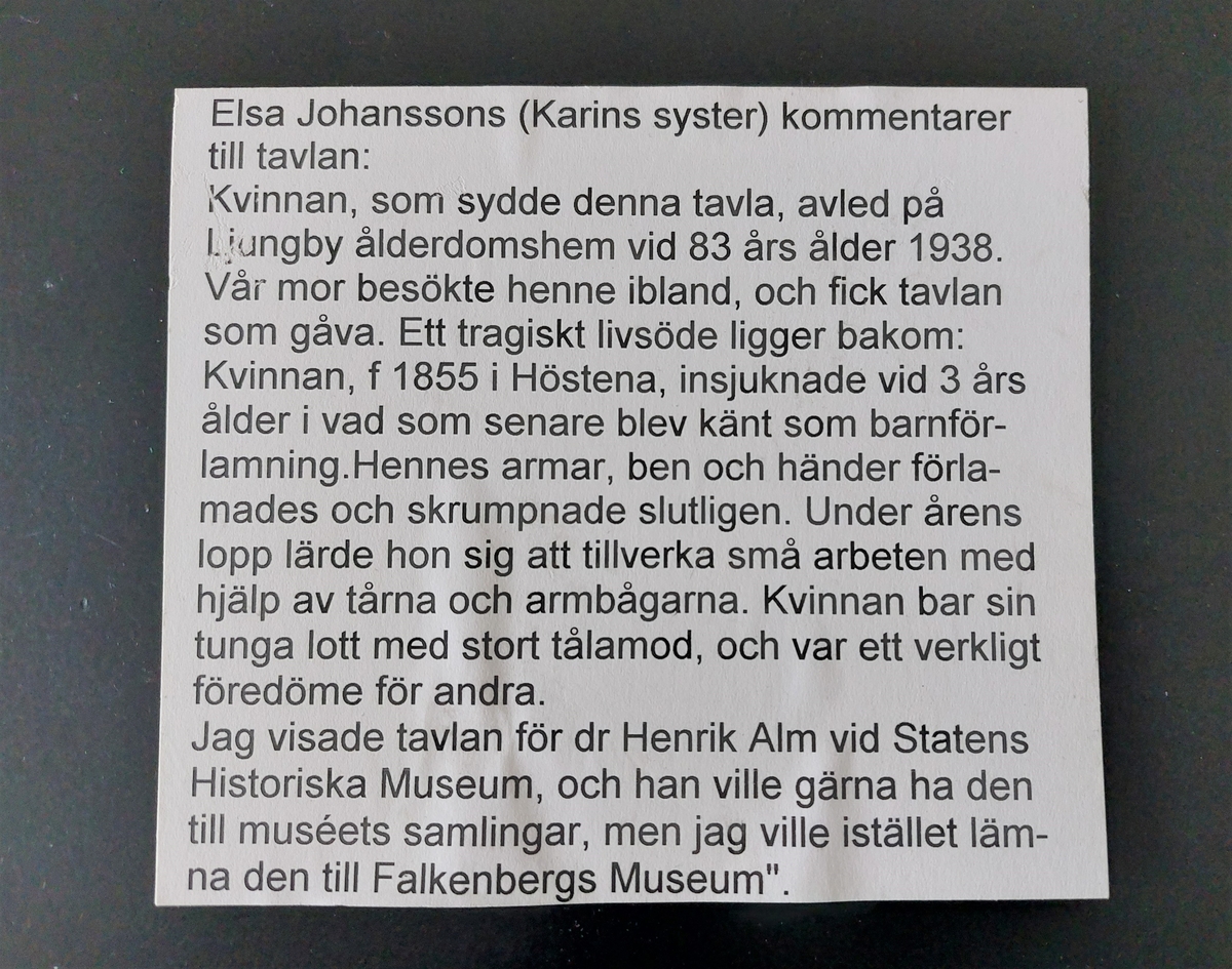 Tavla - Rian museum / DigitaltMuseum