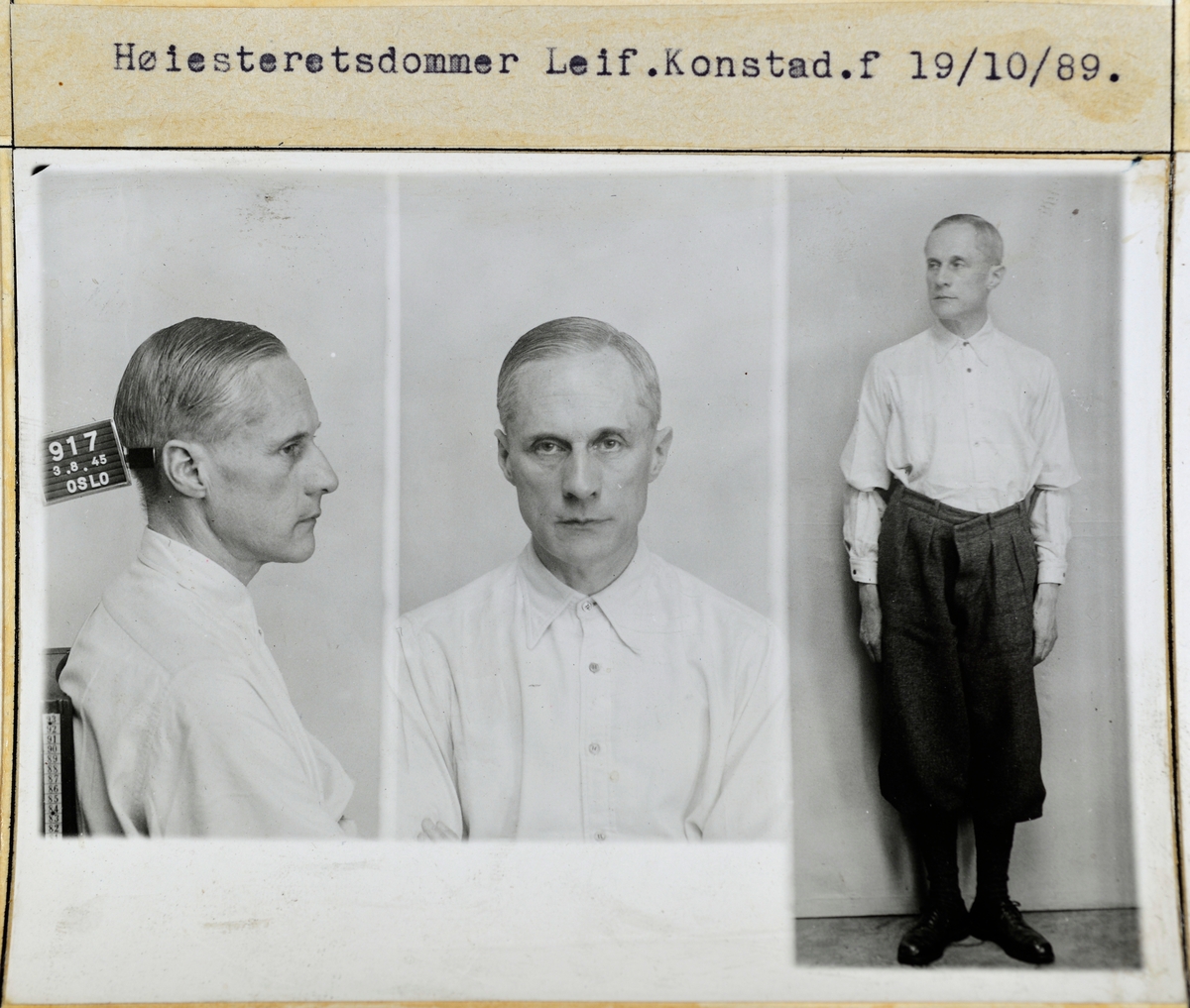 Forbryterportrett av høyesterettsdommer Leif Konstad - Justismuseet ...