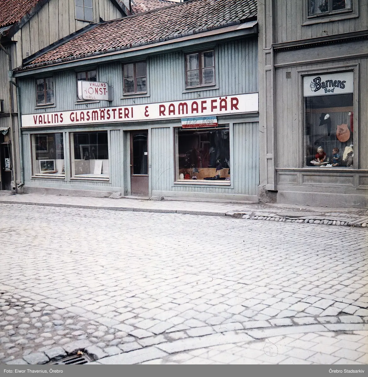 Vallins Glasmästeri & ramaffär, 1956-1957 - Örebro Stadsarkiv ...