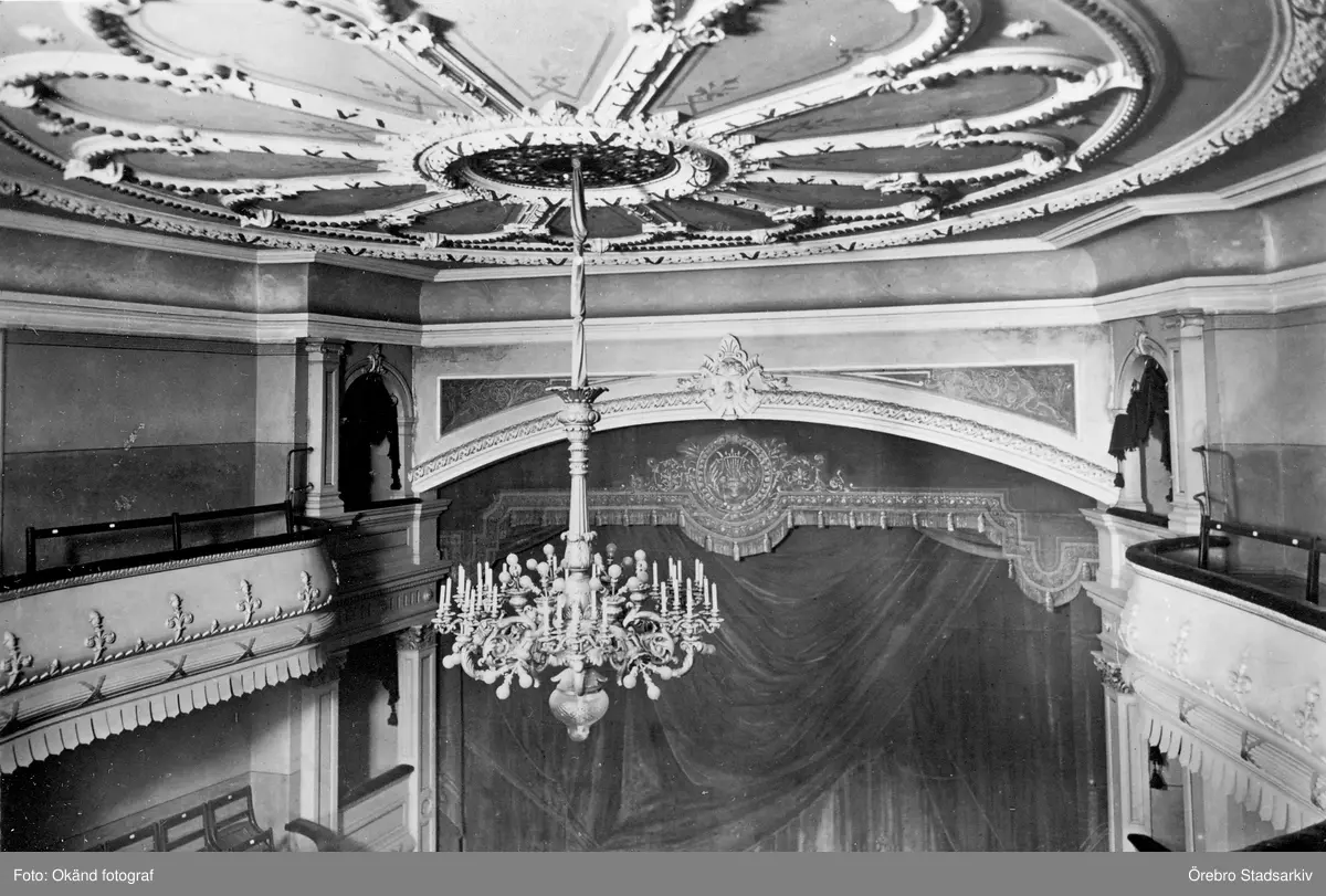 Interiör från gamla teatern, 1960-tal - Örebro Stadsarkiv / DigitaltMuseum