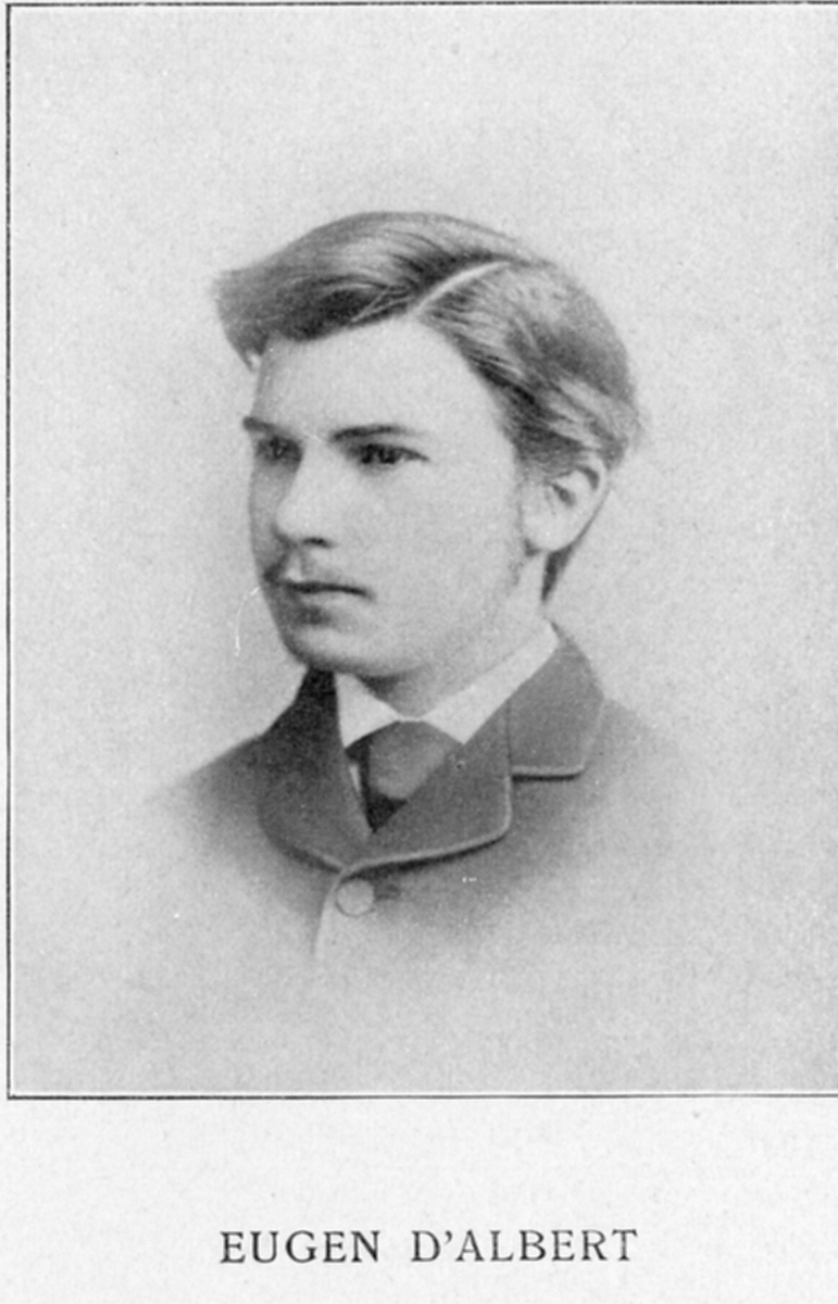 Ti ulike foto, tegninger og trykk som viser Eugen d`Albert. -#N# Ringve ...