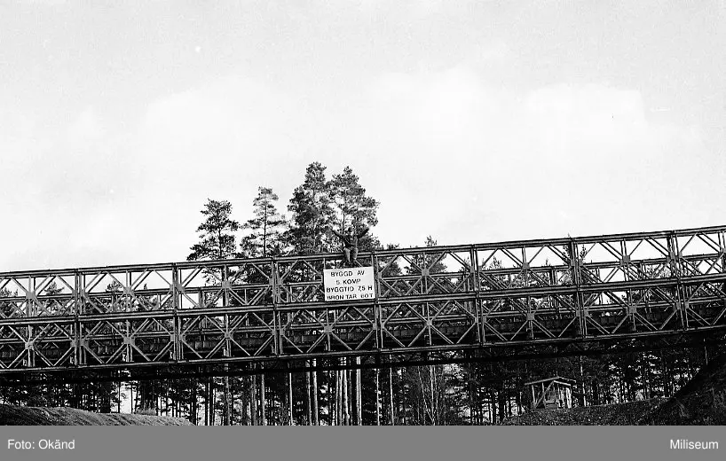 Balkbro 2 (BB 2) "dubbel-dubbel" byggd av 5. kompaniet Ing 2 ...