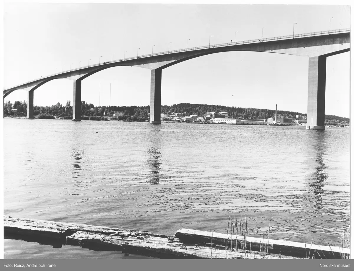 Norrland. Alnöbron, en bro till Alnön utanför Sundsvall. - Nordiska ...