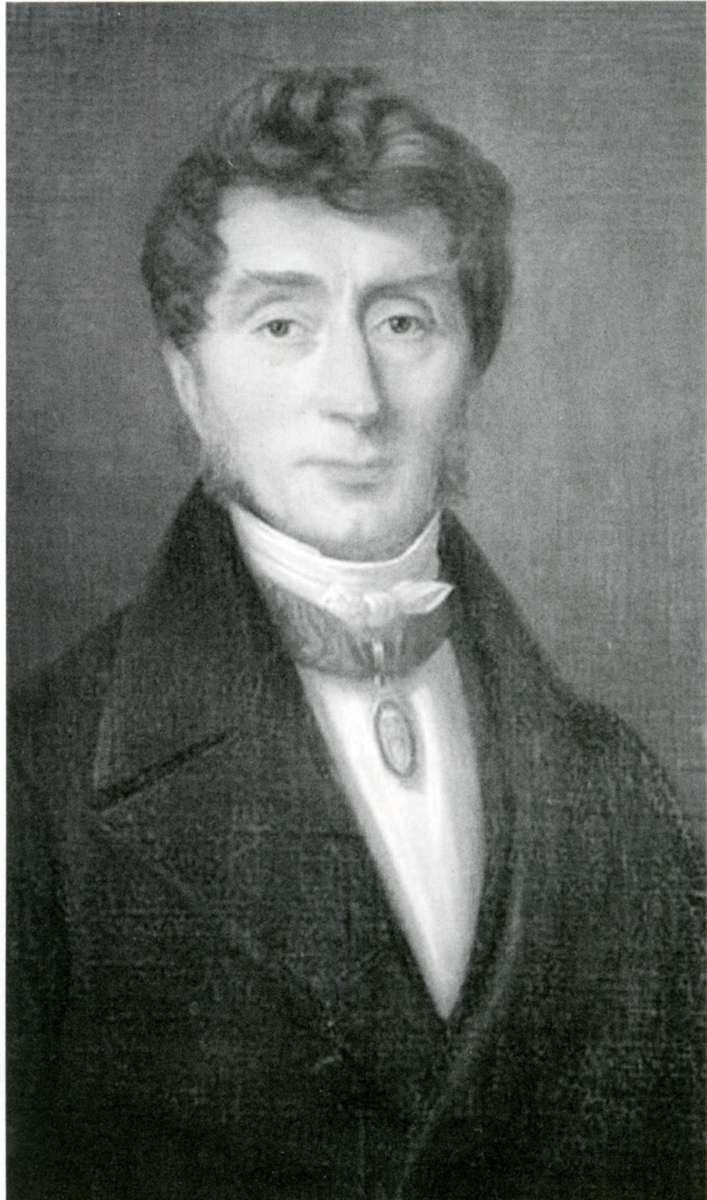 Portrett av professor, rektor og prest Søren Brun Bugge . Han vigslet ...