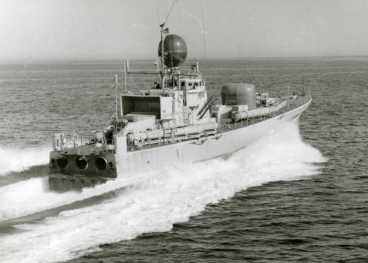 Spica (T 121), första torpedbåten i den nya T 121 - T 126 serien ...