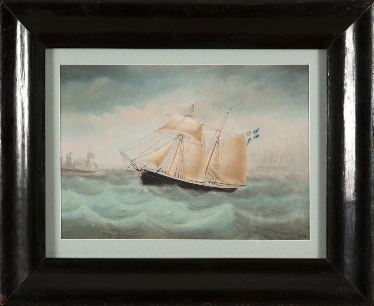 Tvåmastad skonert - Sjöhistoriska museet / DigitaltMuseum