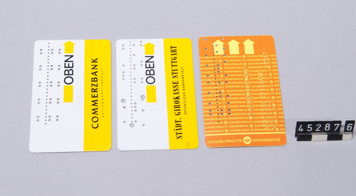 Kontokort - Tekniska museet / DigitaltMuseum