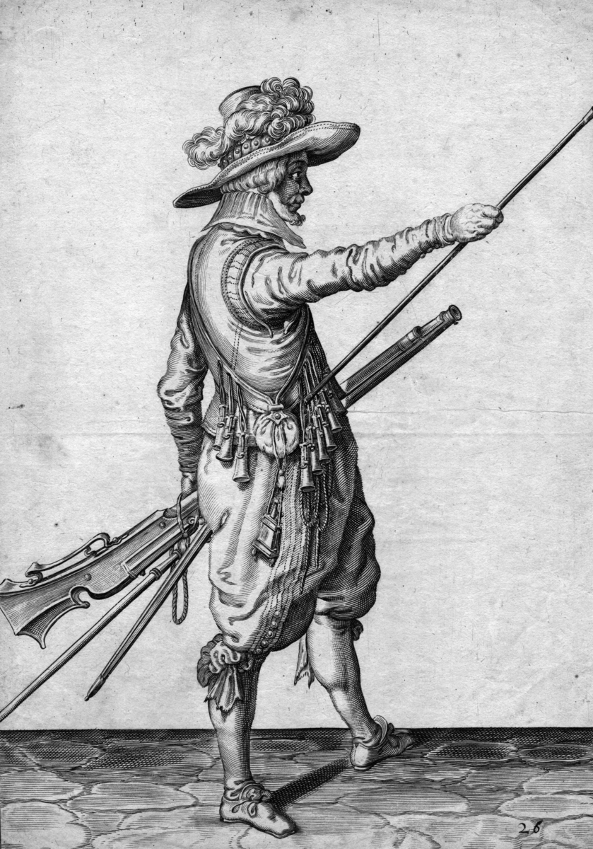 Soldattegning.Soldat med hakebørse,1600-tallet. - Anno Glomdalsmuseet ...