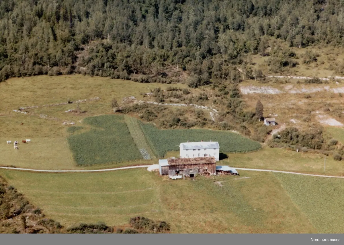Flyfoto av ";Polden"; i Surnadal kommune. Da bildet ble tatt bodde ...