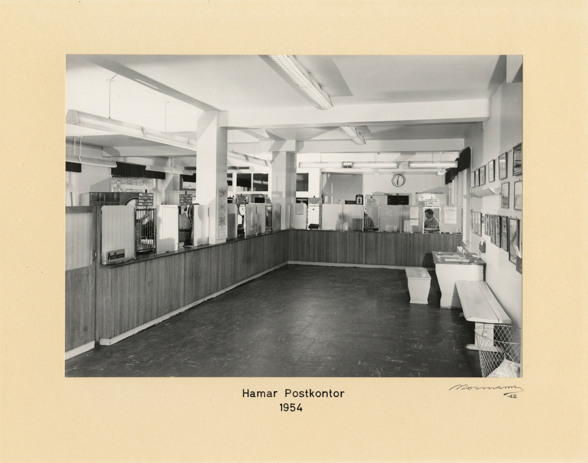 Hamar postkontor. - Norges Postmuseum / DigitaltMuseum