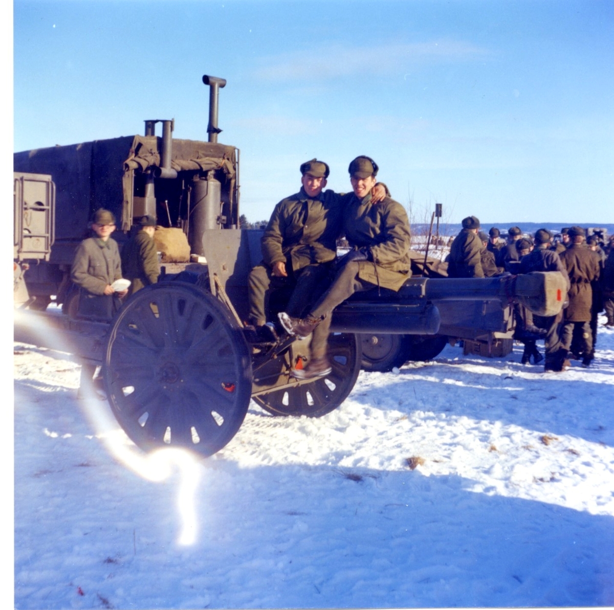 Haubits m/1940. 10,5 cm. A 6, 2 div. 5.Batt. - Miliseum / DigitaltMuseum