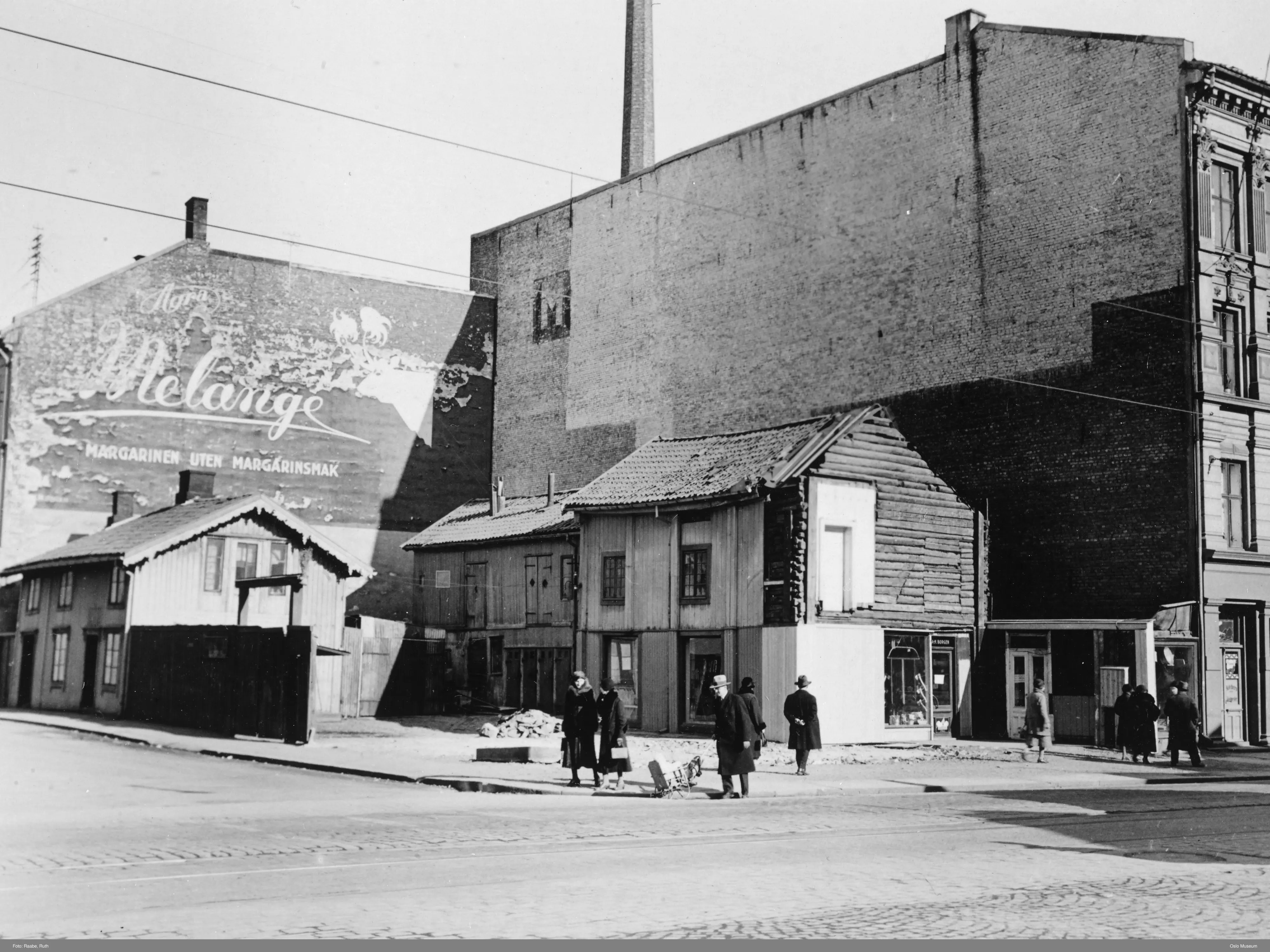Industrigata 41 på hjørnet av Bogstadveien.. - Oslo Museum / DigitaltMuseum
