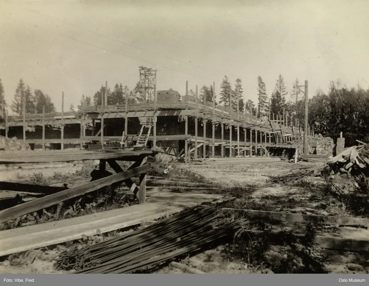 Utvidelse av Gaustad sykehus. - Oslo Museum / DigitaltMuseum