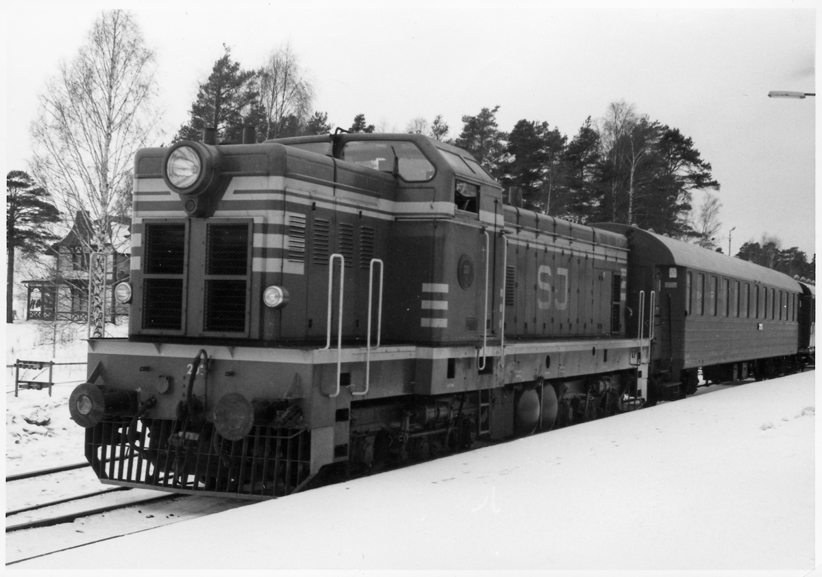 Statens Järnvägar, SJ T41 201 vid Rättvik station. - Järnvägsmuseet ...