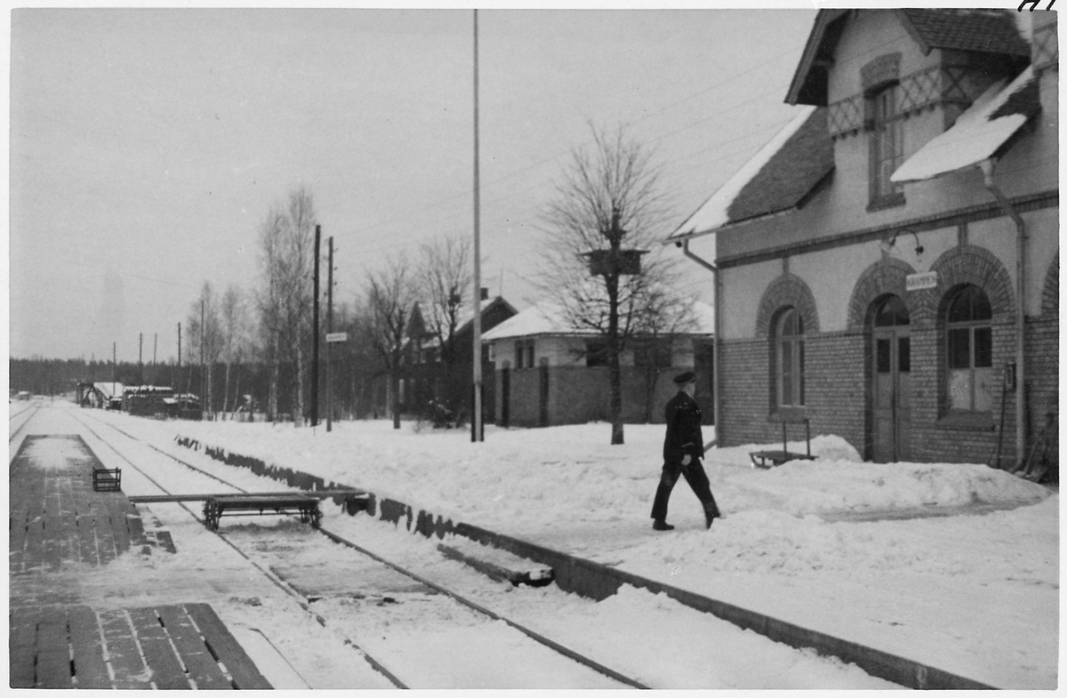 Krampen station. - Järnvägsmuseet / DigitaltMuseum