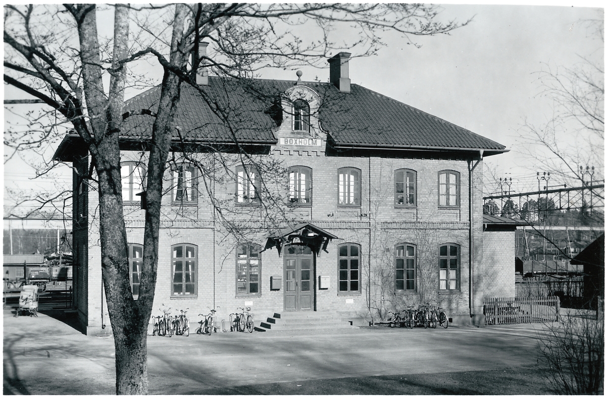 Boxholms station. - Järnvägsmuseet / DigitaltMuseum