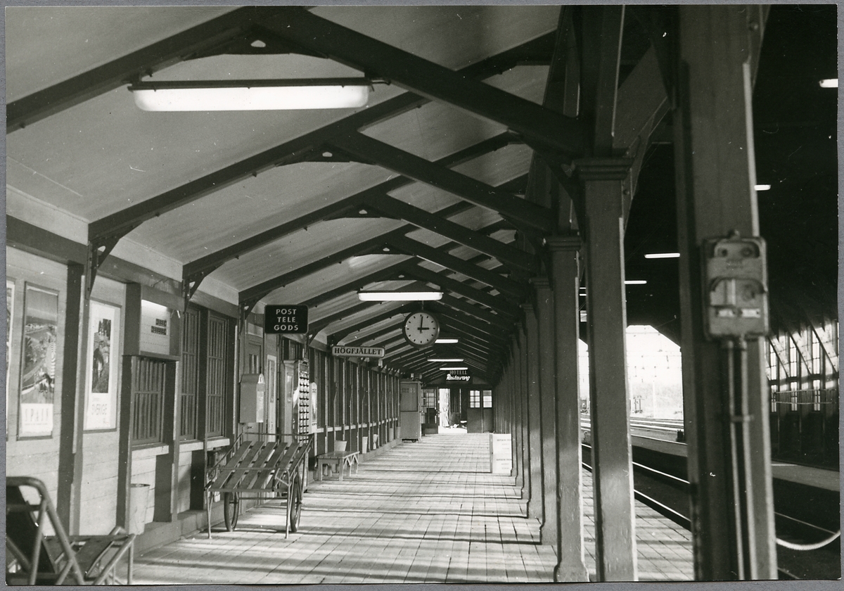 Banhallen vid Storlien station. - Järnvägsmuseet / DigitaltMuseum