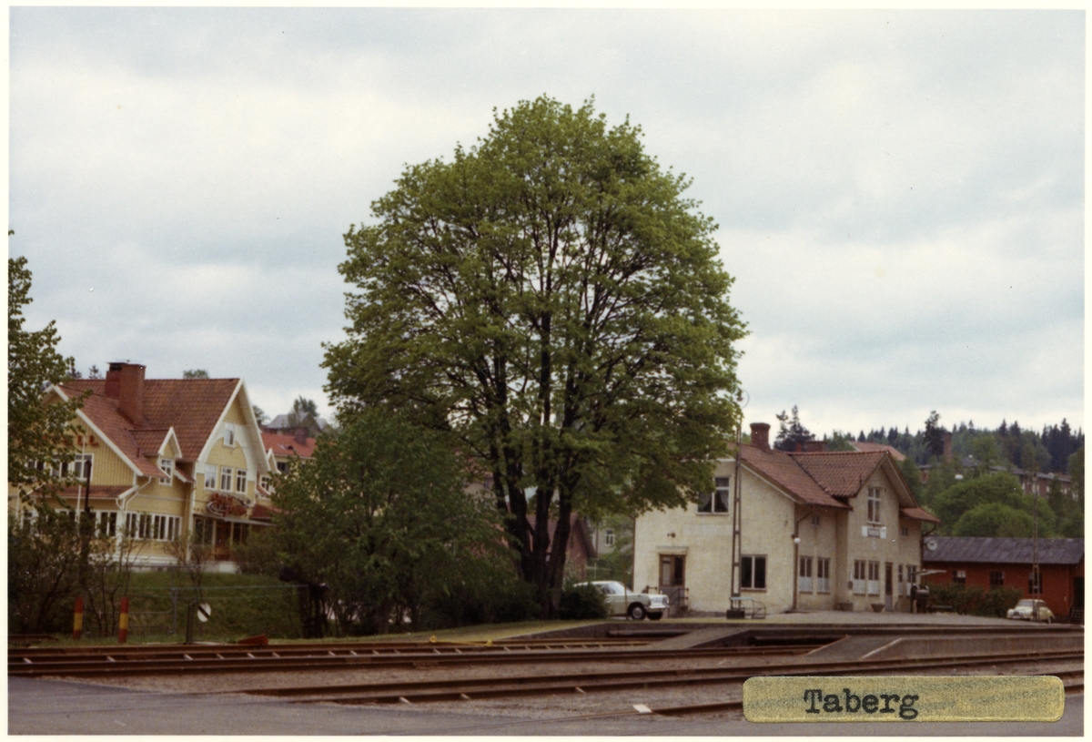 Vy över Taberg Station. - Järnvägsmuseet / DigitaltMuseum