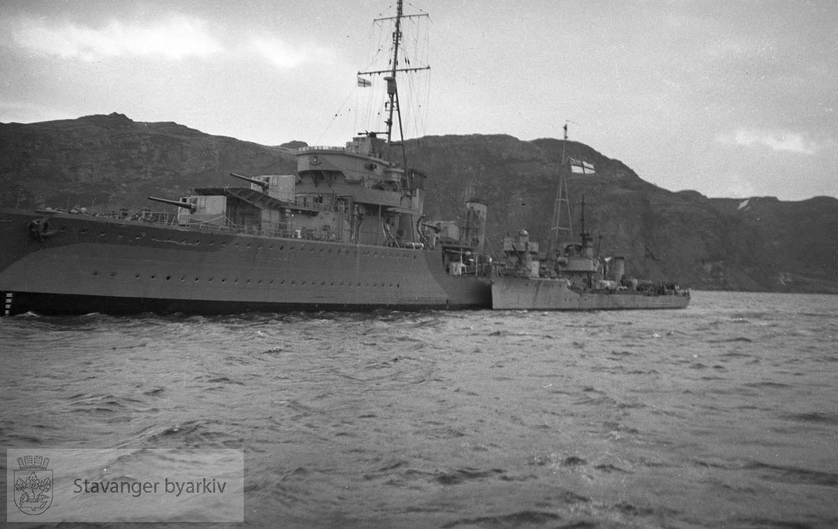 Den norske torpedobåten "Stegg" i Mastrafjorden - Stavanger byarkiv ...