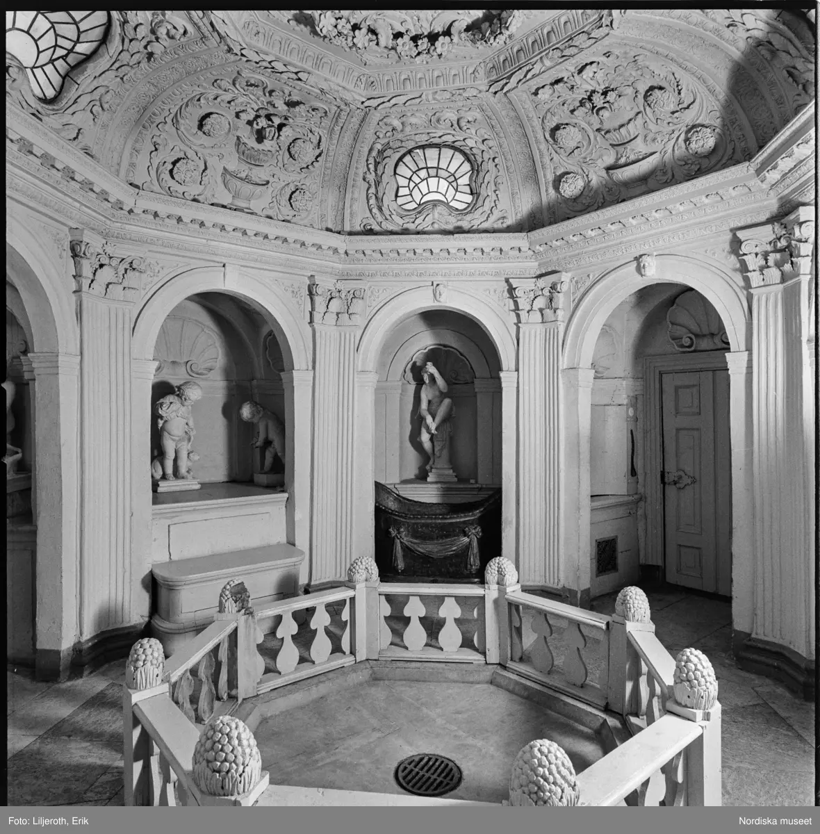 Ericsbergs slott, interiör, Stora Malms socken, Södermanland ...