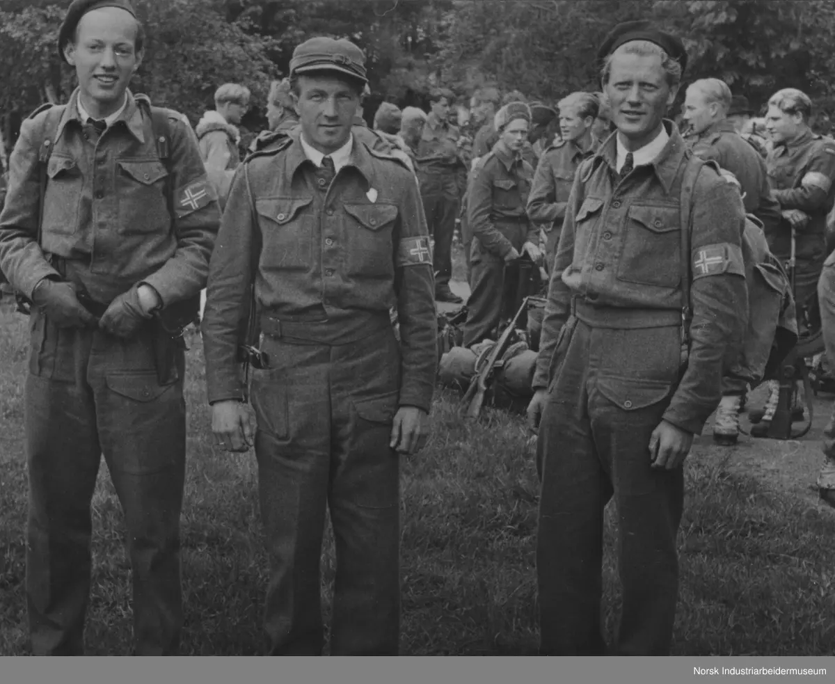 Milorg til Oslo for å feire kongens hjemkomst. Bjarne Berge, Olav ...