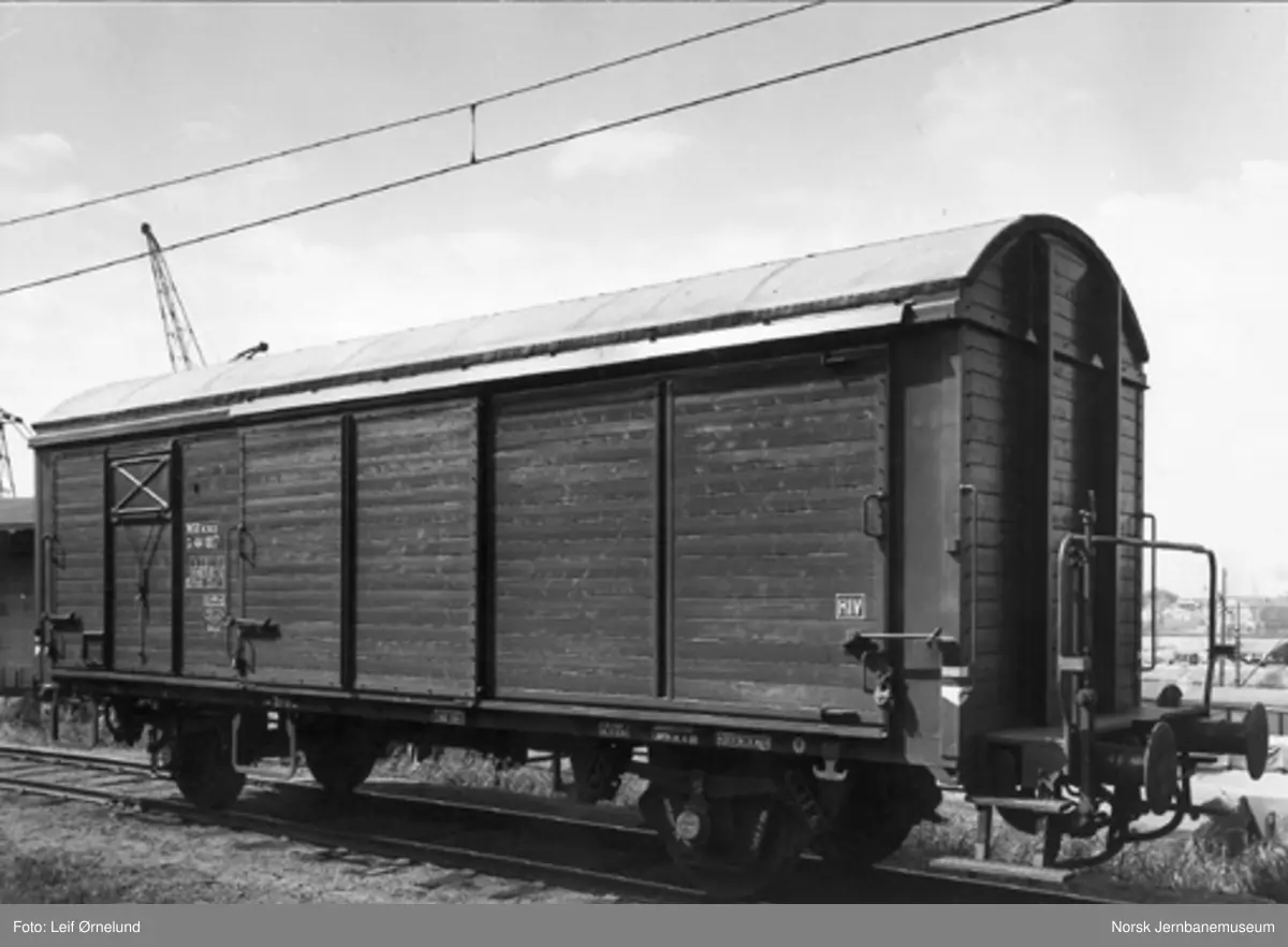 NSB lukket godsvogn litra G5 nr. 44007 - Norsk Jernbanemuseum ...