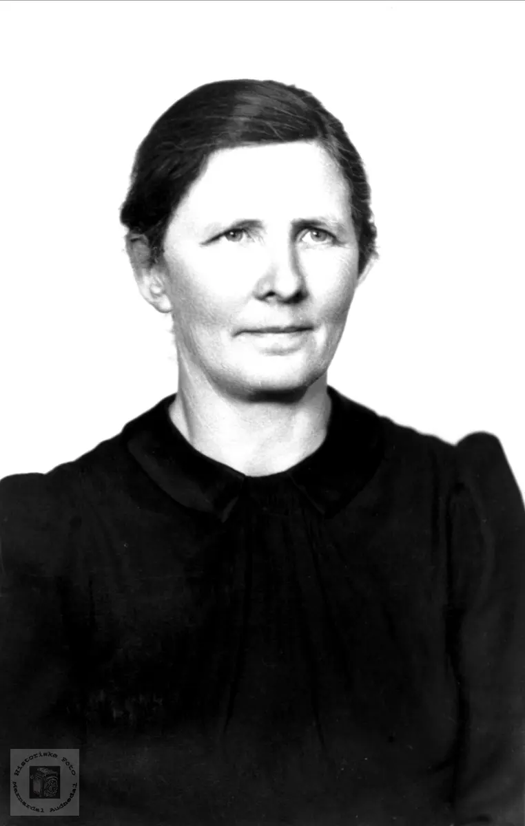 Portrett av Kari Homme, Bjelland. - Historiske Foto- Marnardal og ...