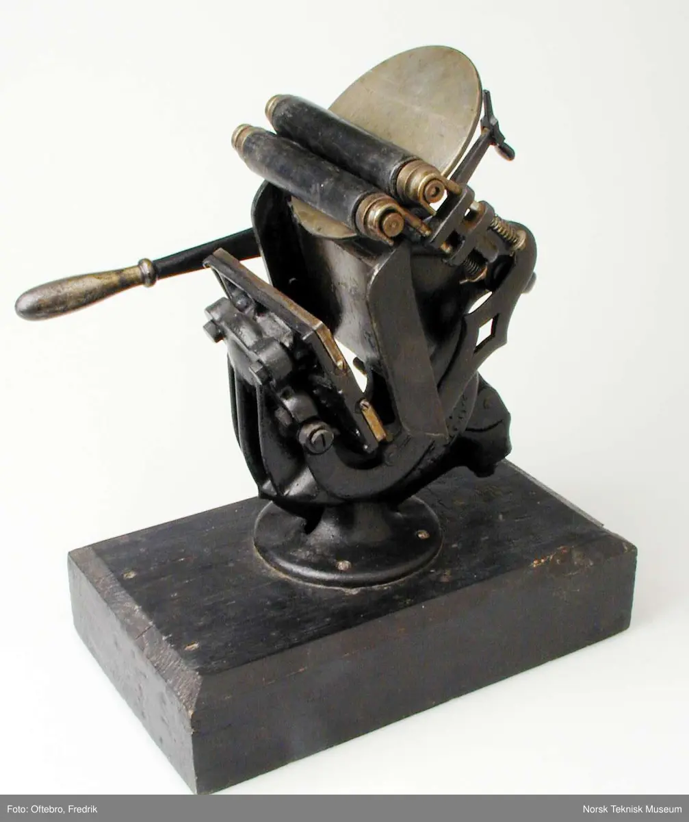 Trykkpresse - Norsk Teknisk Museum / DigitaltMuseum