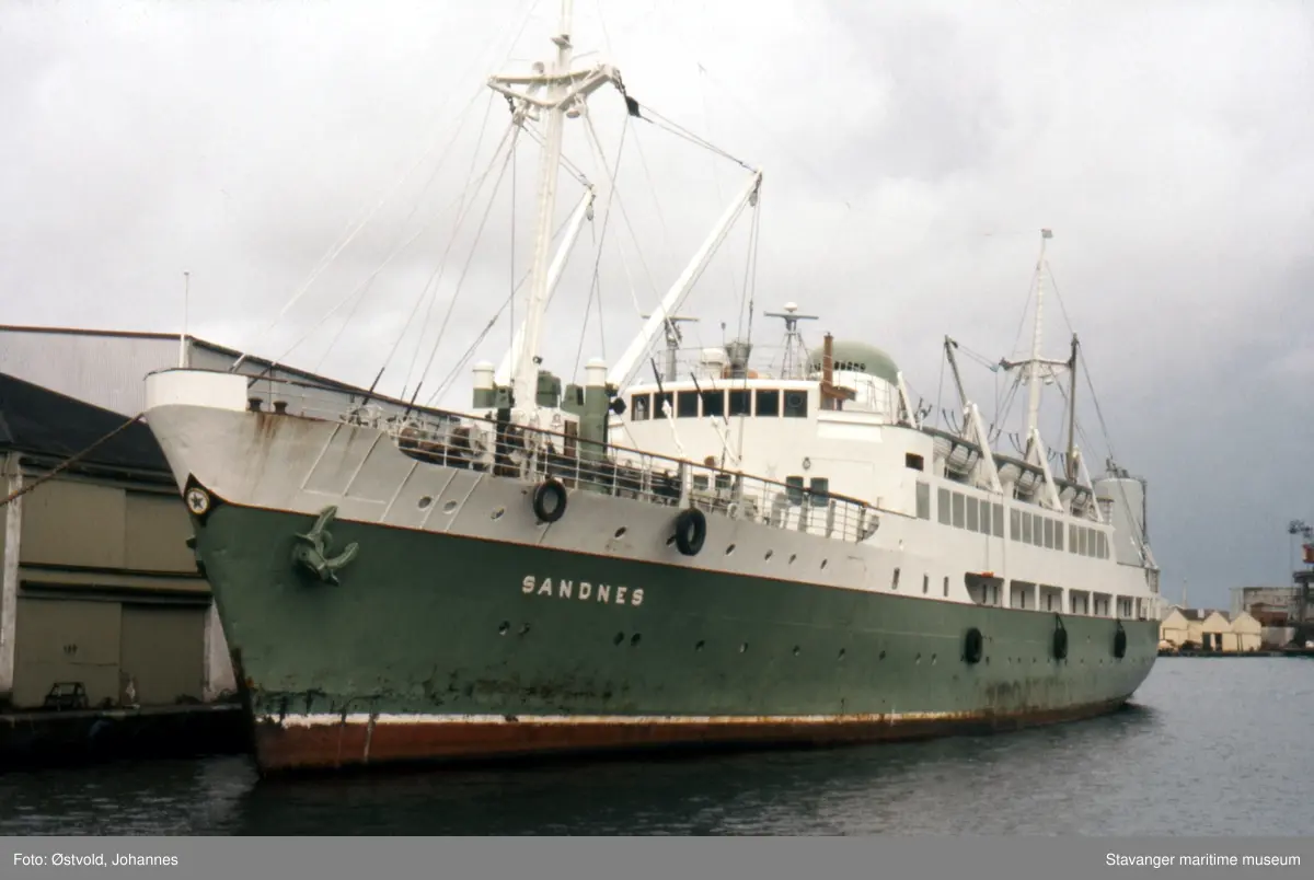 MS "Sandnes" i opplag. - Stavanger maritime museum / DigitaltMuseum