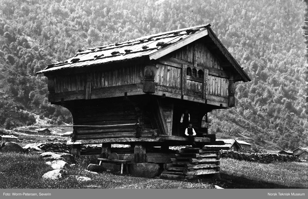 Telemark, stabbur på gården Rollag, Vestfjorddalen - Norsk Teknisk ...