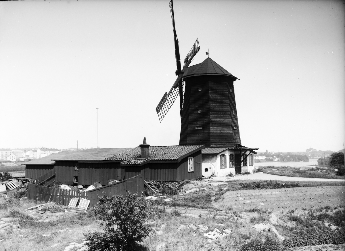 Kvarnen i Skanstull, Stockholm. - Tekniska museet / DigitaltMuseum