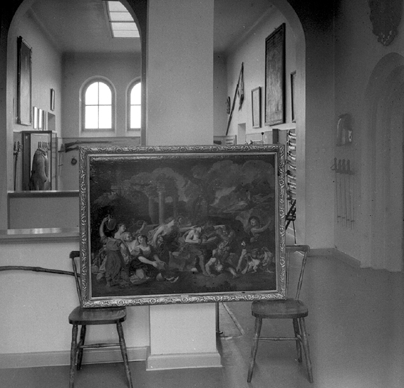 En tavla med troligen allegoriskt/mytologiskt motiv. - Kulturparken ...