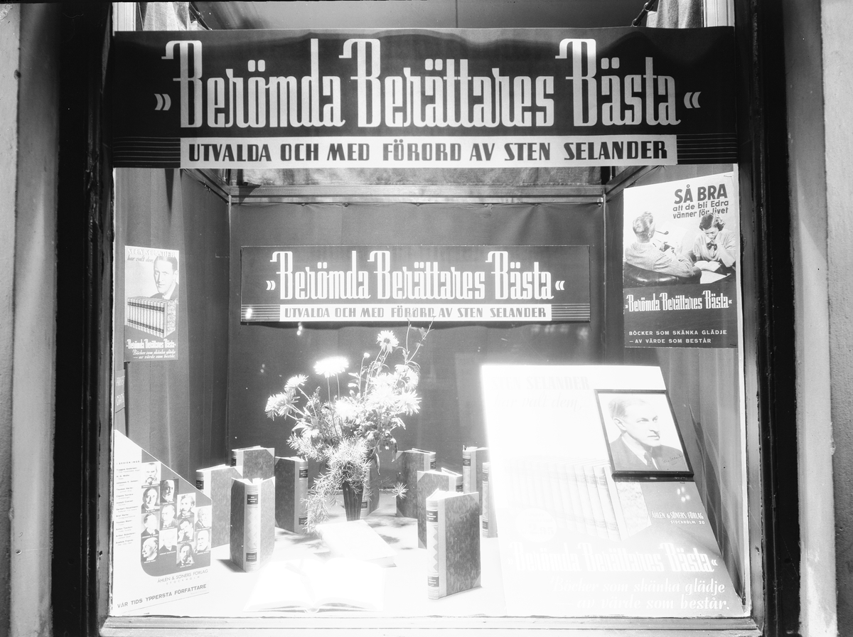 Hedmans Bokhandel. "Berömda Berättares Bästa", utvalda och med förord ...