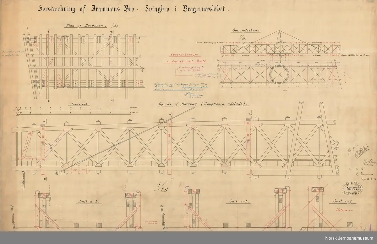 Teknisk tegning - Norsk Jernbanemuseum / DigitaltMuseum