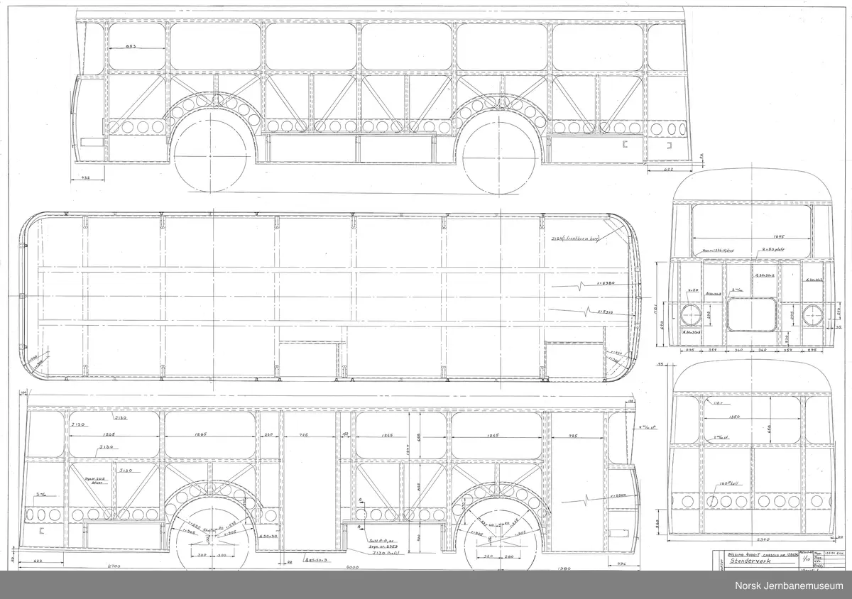Teknisk tegning - Norsk Jernbanemuseum / DigitaltMuseum