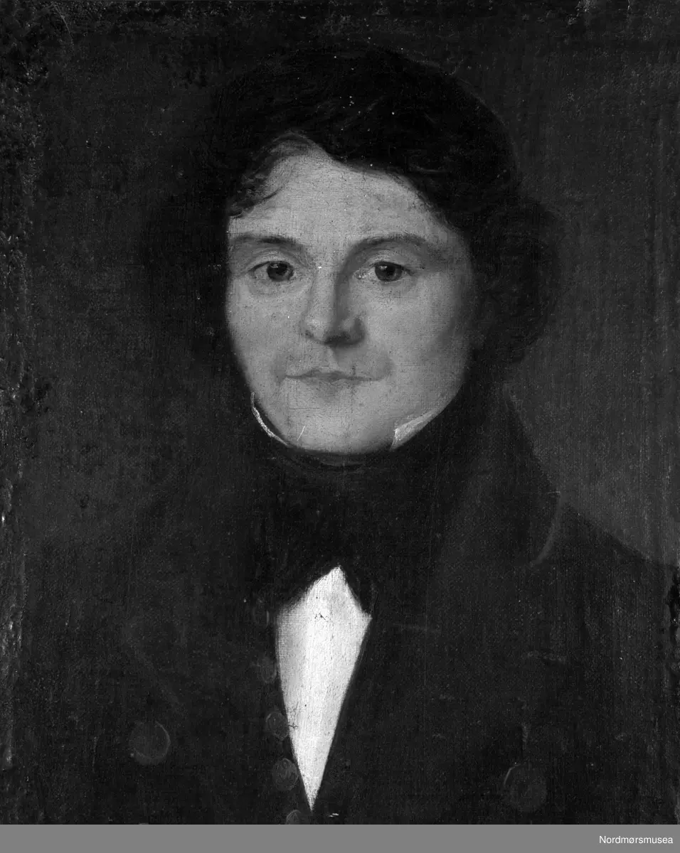 John Neergaard. Malt portrett, egentlig i farger. Formannskapslovens ...