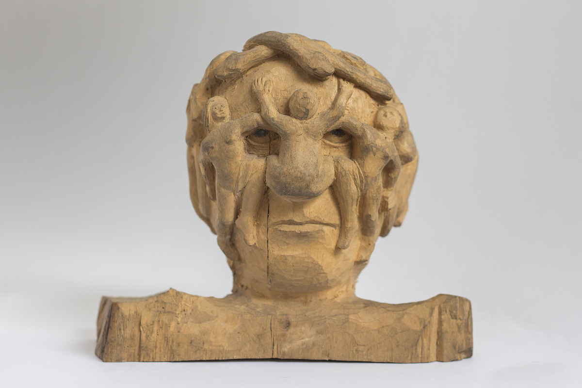 Treskulptur - Anno Kongsvinger museum / DigitaltMuseum