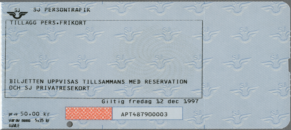 Enkelbiljett - Järnvägsmuseet / DigitaltMuseum